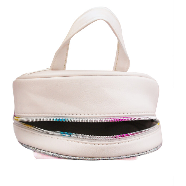 Over The Rainbow Print Metallic Backpack, White - OMG Accessories Bags ...