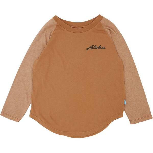 Aloha From Hawaii Long Sleeve Raglan, Brown - Feather 4 Arrow Tops ...