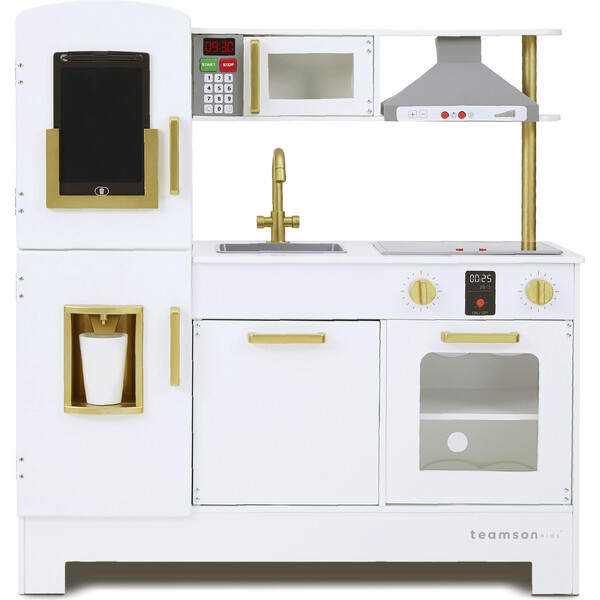 Teamson Kids - Little Chef Munich Retro Play Kitchen, White - Teamson ...