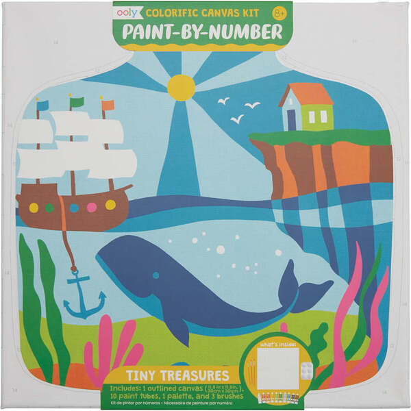 Colorific Canvas Paint By Number Kit: Tiny Treasures - 15 PC Set - OOLY ...
