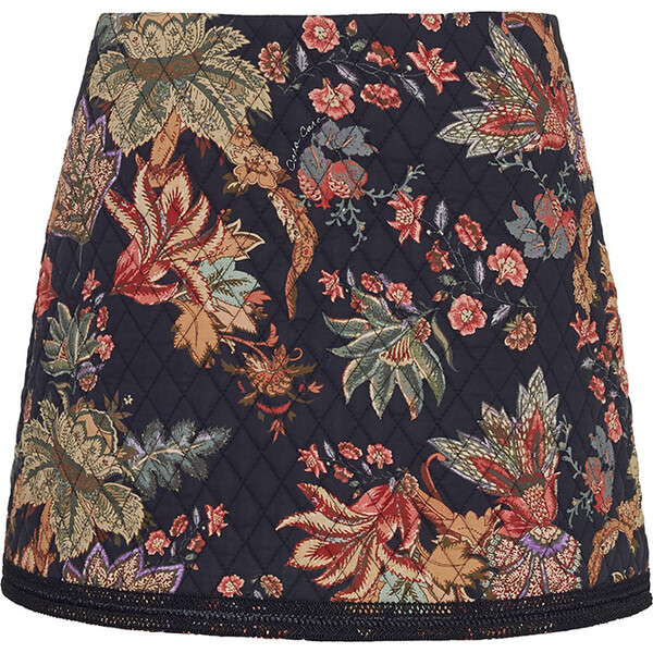 Chrissy Skirt, Multi Jacobean Black - Cara Cara Bottoms | Maisonette