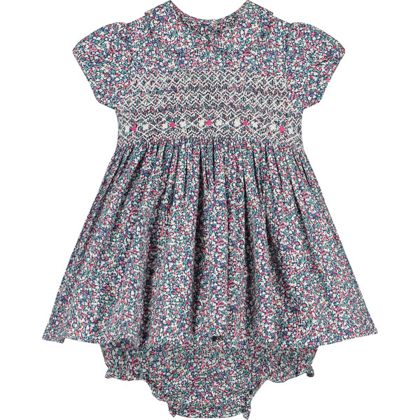 Doritha Hand-Smocked Baby Dress, Floral - Question Everything Dresses ...