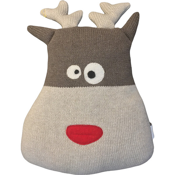 Schmooze The Moose Plush Toy, Brown - Pink Lemonade Decor | Maisonette