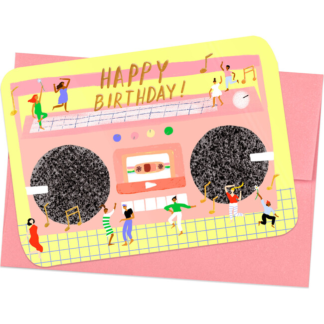 Boom Box Shaped Birthday Card - Carolyn Suzuki Goods Desk & Stationery ...