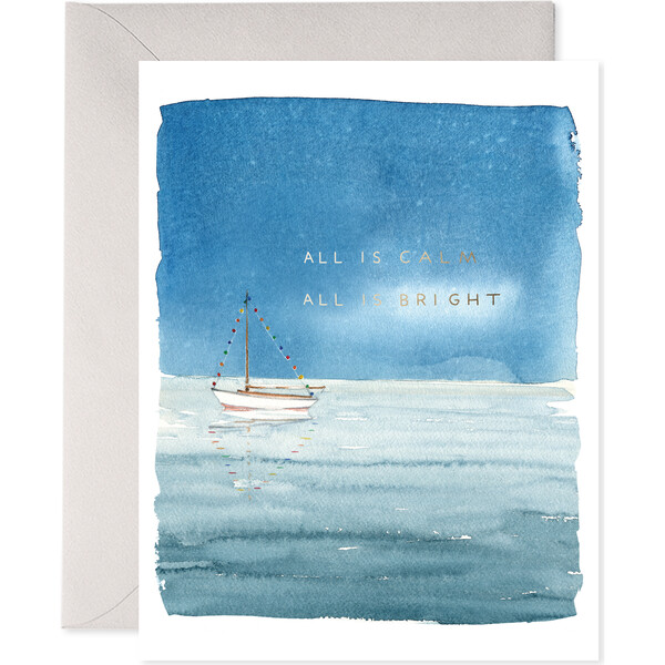 Holiday Sailboat Card - E. Frances Desk & Stationery | Maisonette