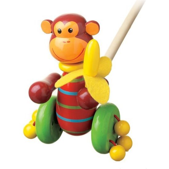 Orange Tree Toys Monkey Push Along - Orange Tree Toys Push & Pull ...