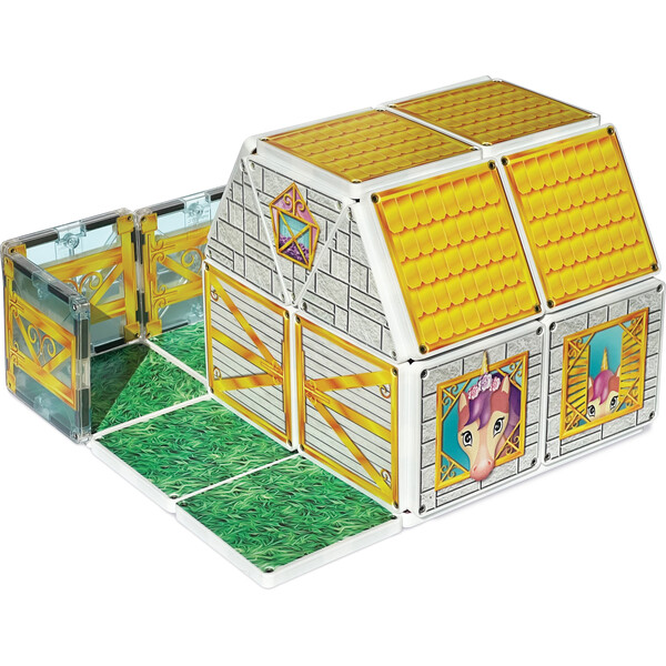 Magna-tiles® Structures® Unicorn Stable - CreateOn Magnetic Building ...