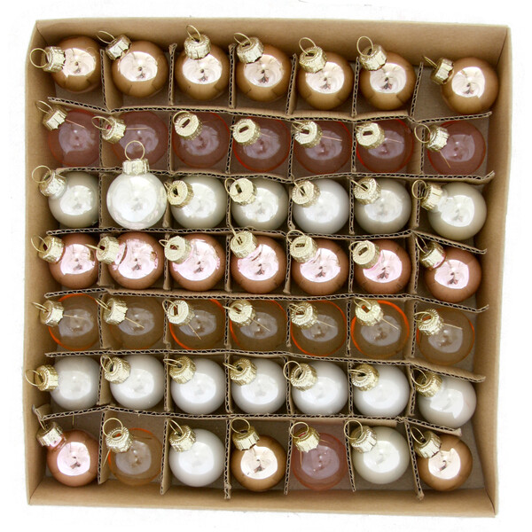 Hue Boxed Ornament Set of 49, Neutral - Cody Foster Ornaments & Trim ...