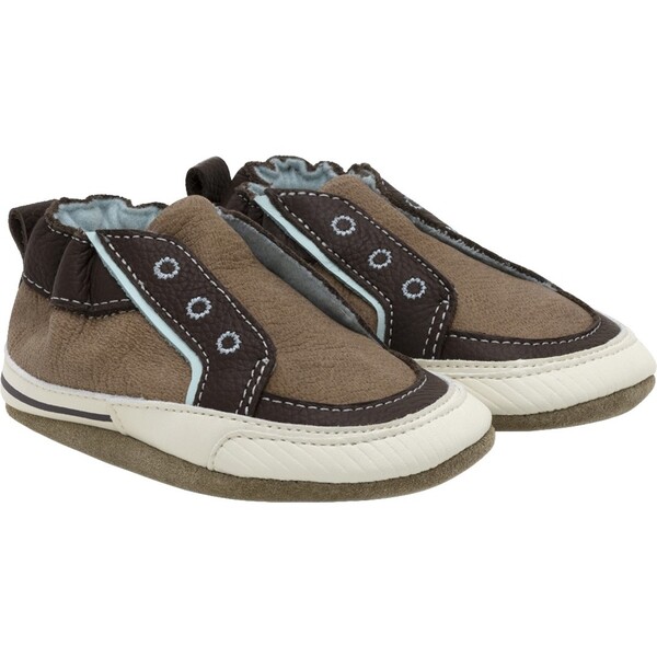 Stylish Steve Slip Ons, Camel - Robeez Shoes & Booties | Maisonette