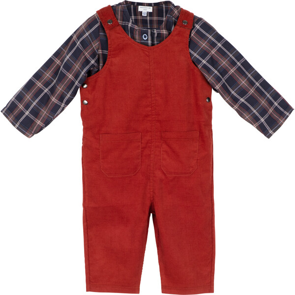 Baby Andrew Set, Navy Plaid - Maison Me Exclusives | Maisonette