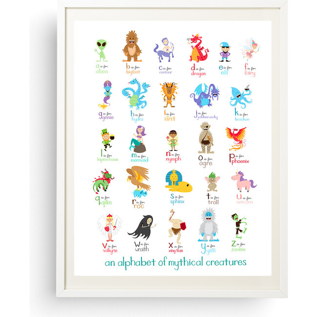 Mythical Monster Alphabet Print - Nicole Marie Paperie Art | Maisonette