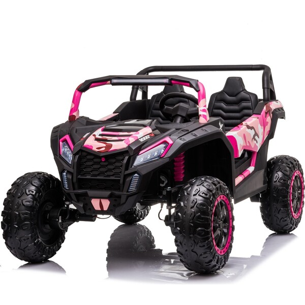 24V 4x4 Dune Buggy 2 Seater Ride on Pink - Freddo Backyard & Park ...