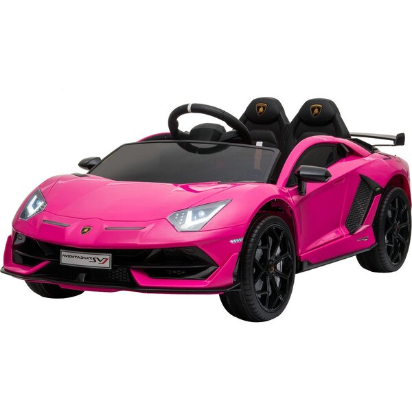12V Lamborghini Aventador 1 Seater Ride on Car Pink - Freddo Backyard ...