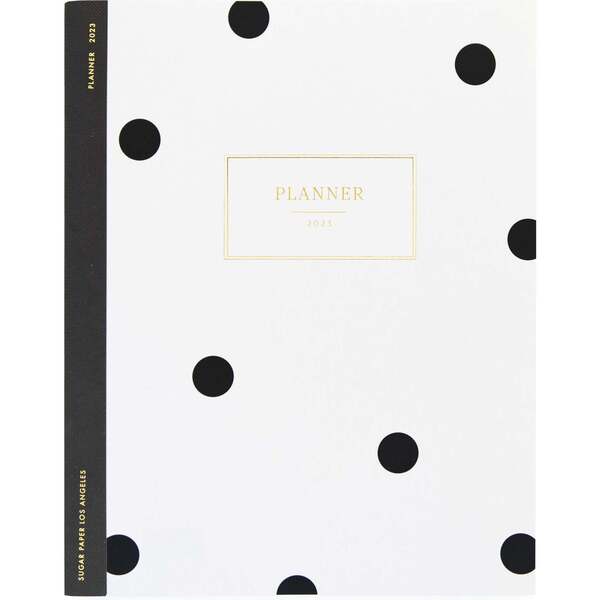 Monthly Planner, Black Polka Dot, 2023 - Sugar Paper Desk & Stationery ...
