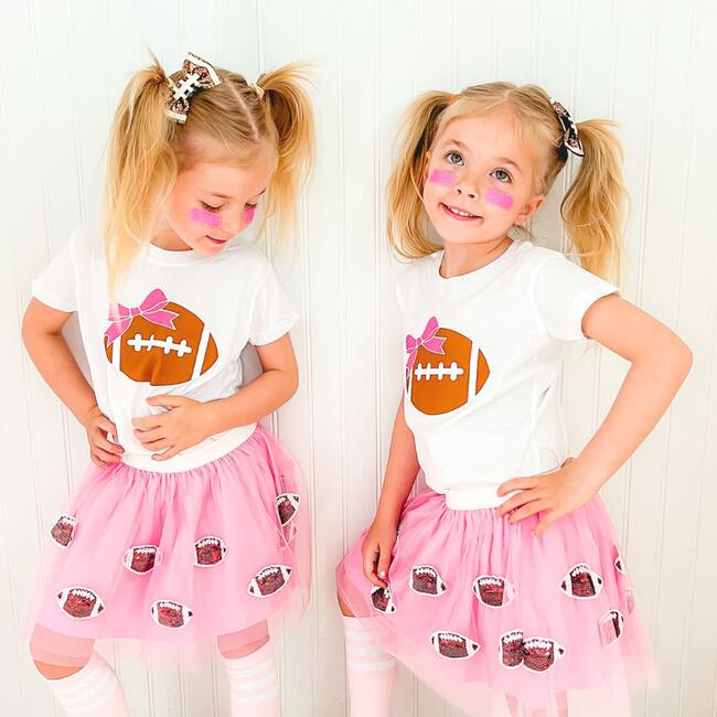 Football Sequin Tutu Pink Sweet Wink Skirts Maisonette