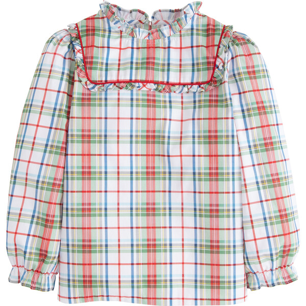 Carrick Blouse, Douglas Plaid - Little English Tops | Maisonette