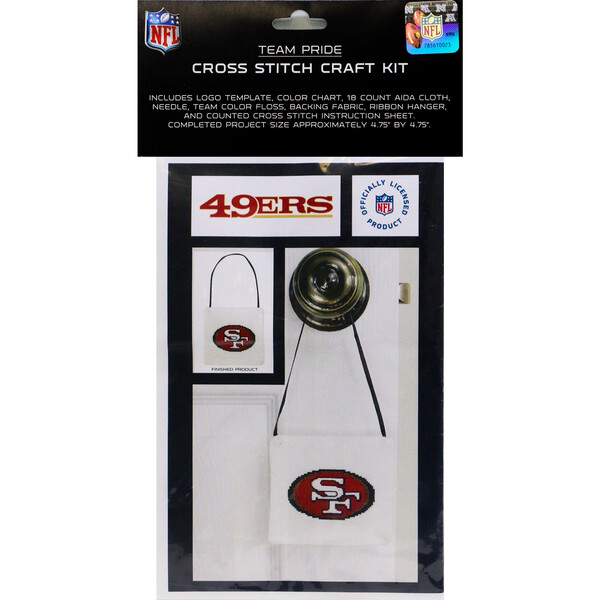 NFL San Francisco 49ers Cross Stitch Craft Kit - Sporticulture Arts ...