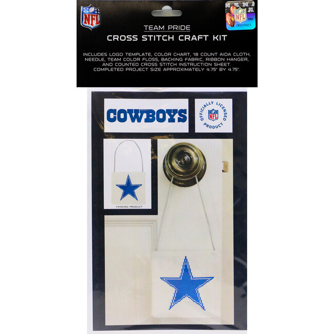 NFL Dallas Cowboys Cross Stitch Craft Kit - Sporticulture Arts & Crafts ...