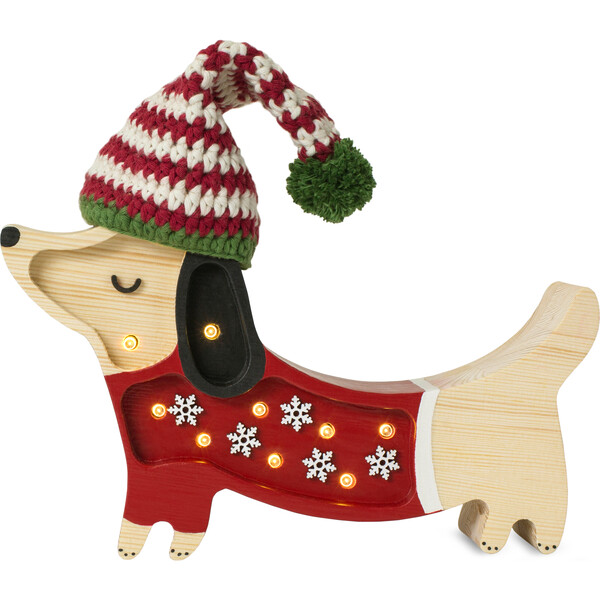 Christmas Mini Puppy Lamp, Santa Helper - Little Lights Lighting ...
