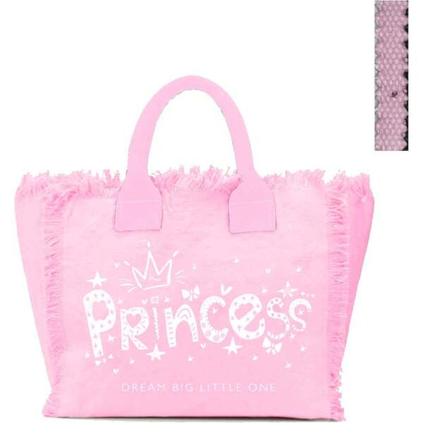 Mini Beach Bag, Pastel Pink - Piccoli Principi Bags | Maisonette