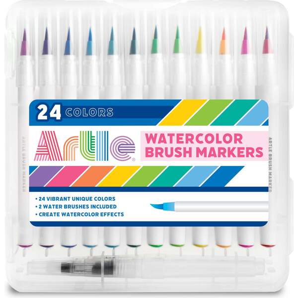 Artle: Watercolor Brush Markers - 26 PC Set - OOLY Arts & Crafts ...