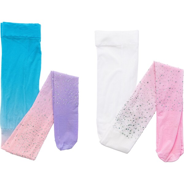 Sparkly Rhinestone Tights Ombre 2-pc Bundle - Great Pretenders Kids ...