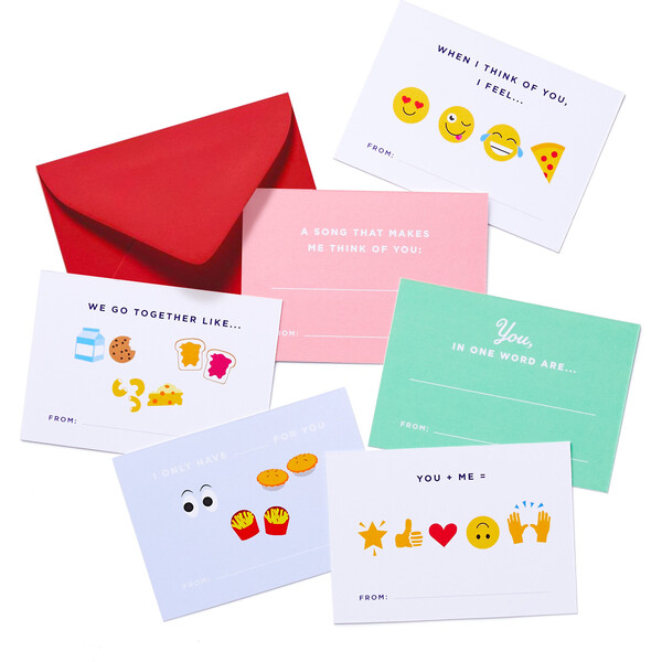 Emoji Embrace Valentine's Day Cards - Cheree Berry Paper Desk ...