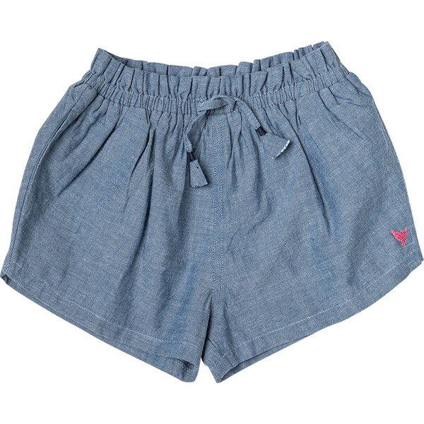 Theodore Faux Tie Shorts, Chambray - Pink Chicken Shorts | Maisonette