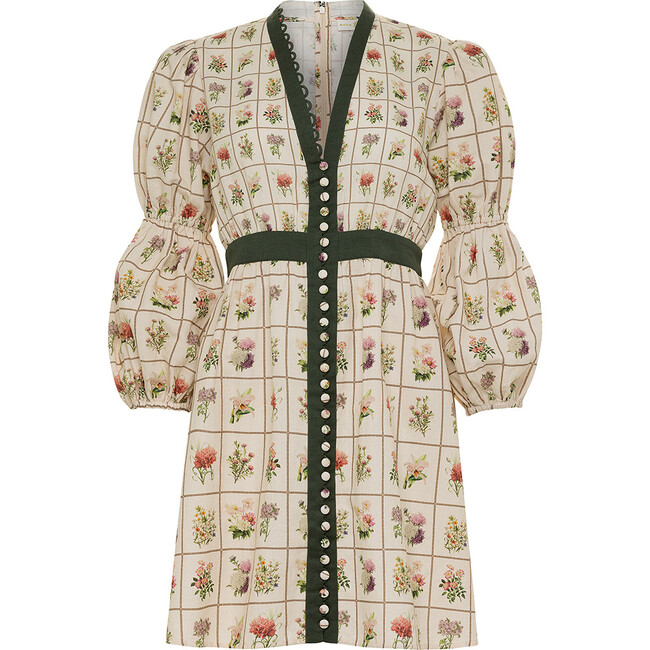 Women's Octavia Linen Dress, Vintage Block Stamp - Anna Cate Collection ...