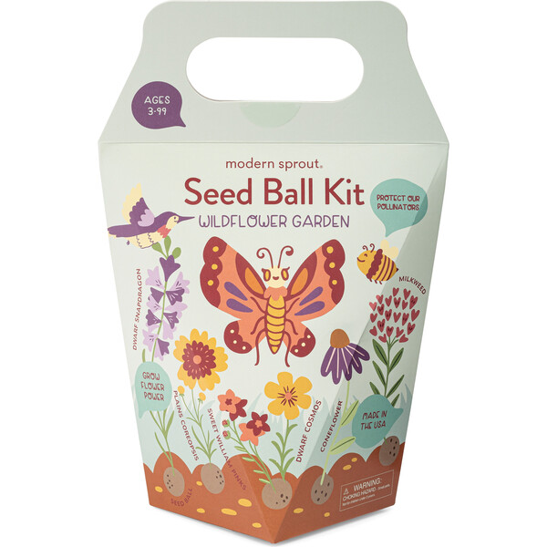 DIY Seed Ball Kit, Wildflower Garden - Modern Sprout Backyard & Park ...
