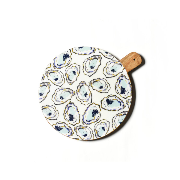 Oyster Print Wood Medium Round Board - Coton Colors Tableware | Maisonette