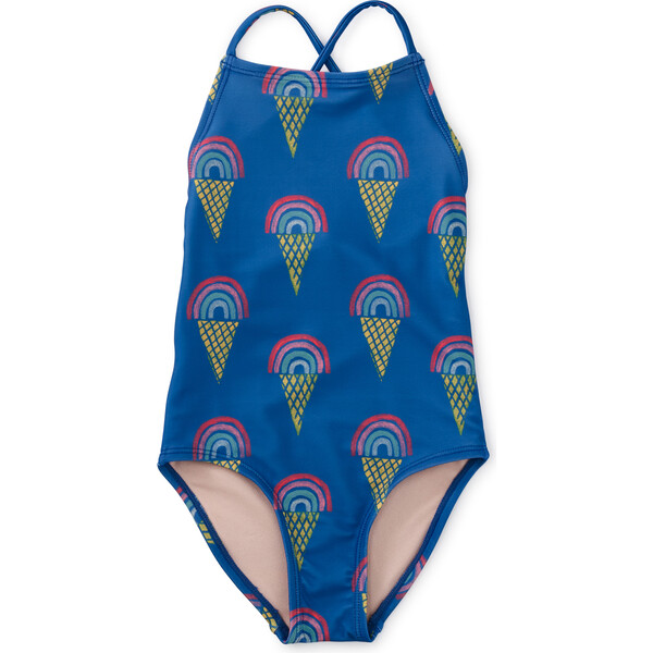 Cross Back One-Piece Swimsuit, Rainbow Ice Cream - Tea Collection Swim ...