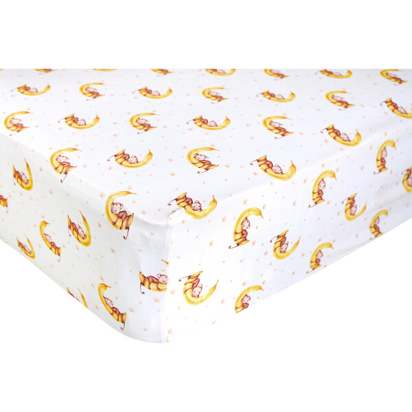 Finley Crib Sheet, White - Posh Peanut Sheets | Maisonette