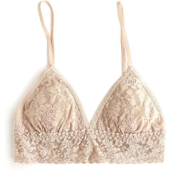 Signature Lace Padded Triangle Bralette, Chai - Hanky Panky Underwear ...