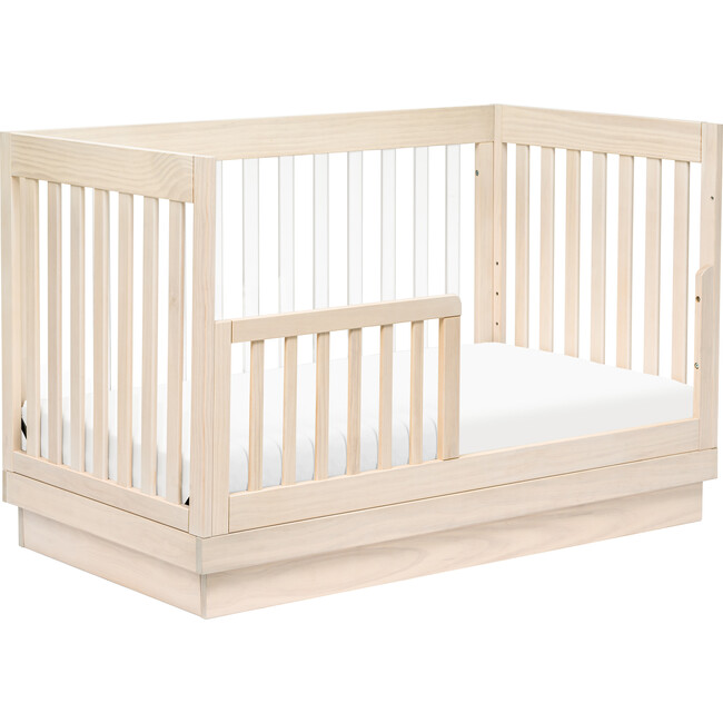 Harlow Acrylic 3-In-1 Convertible Crib With Toddler Bed Conversion Kit ...