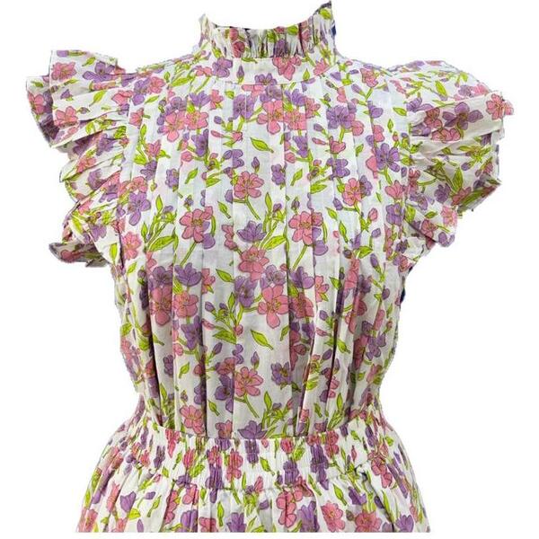 Women's Jasmine Blouse, Cherry Blossom - Victoria Dunn Tops | Maisonette