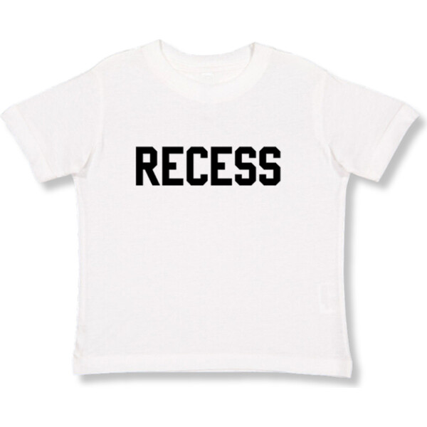 Recess Tee, White - Little Chicken Tops | Maisonette