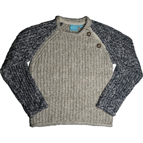 Dave Raglan Sweater Baby Grey - Bear Camp Sweaters | Maisonette
