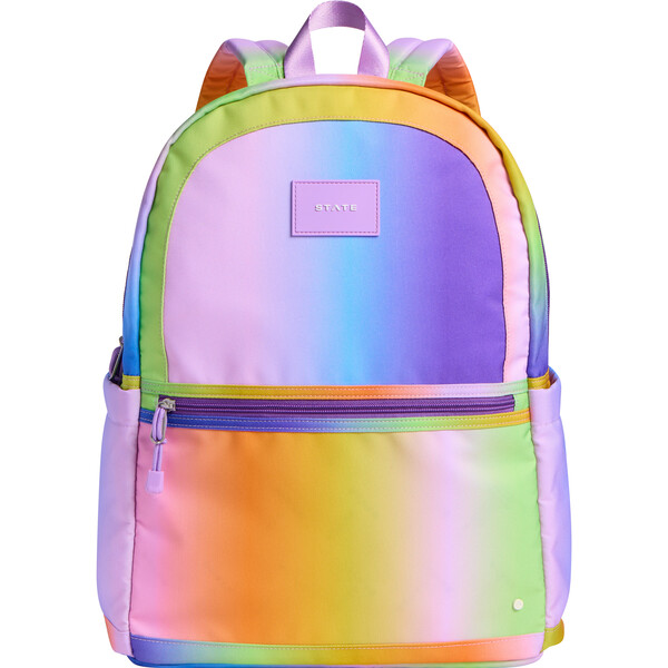 Kane Kids Large Backpack, Rainbow Gradient - STATE Backpacks | Maisonette