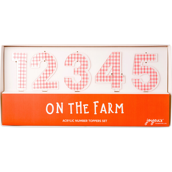 On The Farm Acrylic Number Set - Joyeux Company Party Goods | Maisonette