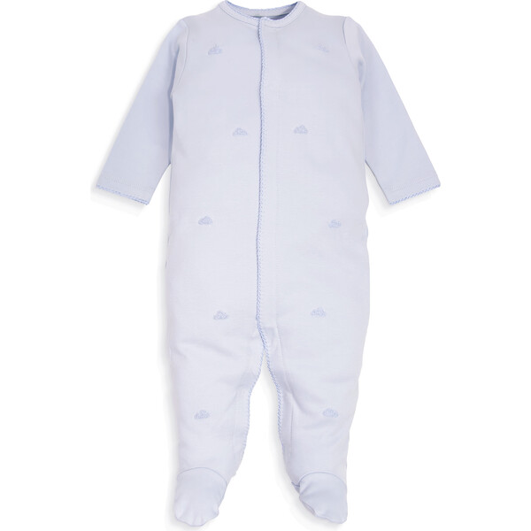 Pima Baby Pajama, Cloud - Baby Bloom Organics Sleepwear | Maisonette