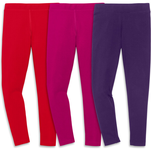 Classic Legging 3-Pack, Raspberry Mix - Primary Pants | Maisonette