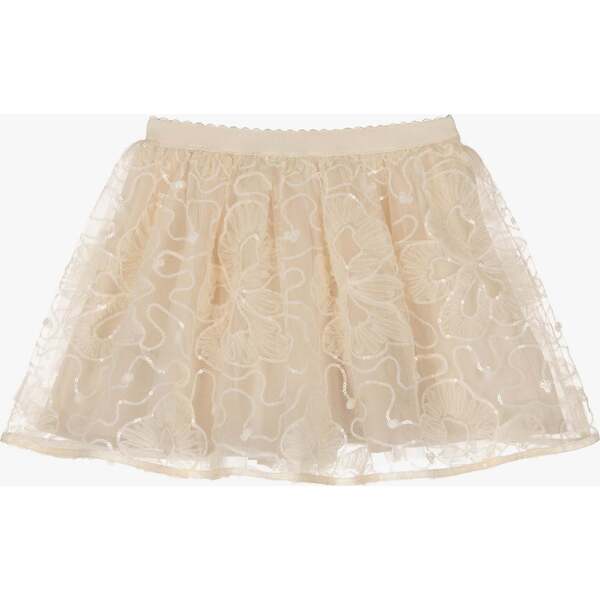 Ruffle Tulle Skirt, Beige - Mayoral Skirts | Maisonette