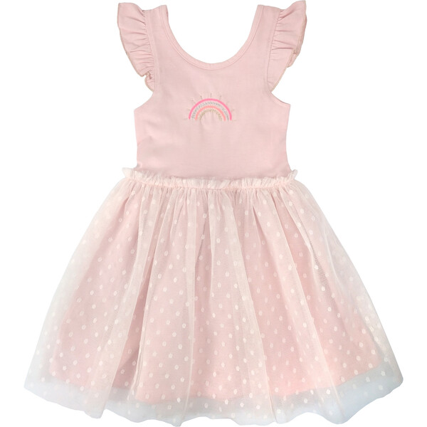 Embroidered Rainbow Ballet Dress, Pink - Albetta Dresses | Maisonette
