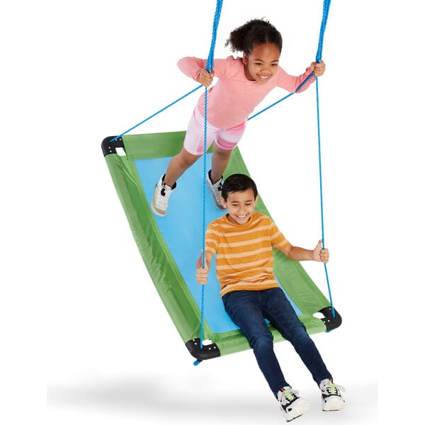 60-Inch SkyCurve Rectangular Platform Swing - Green - Hearthsong ...