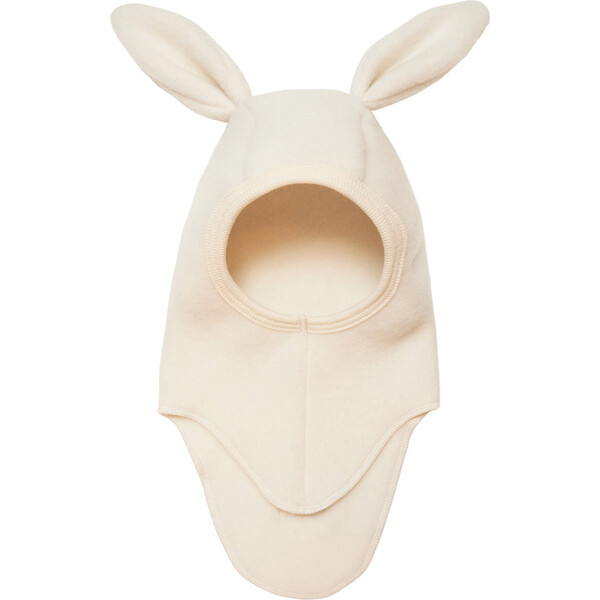 Bunbun Wool Fleece Balaclava With Ears, Off White - HutteliHut Hats ...