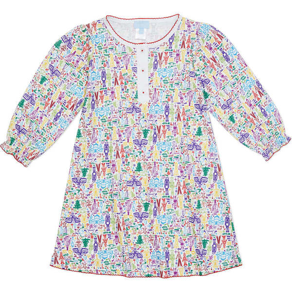 Nutcracker Tess Lounge Dress, Multi - Joy Street Kids Dresses | Maisonette