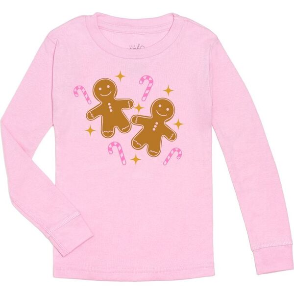 Gingerbread Christmas Long Sleeve Shirt, Pink - Sweet Wink Tops ...