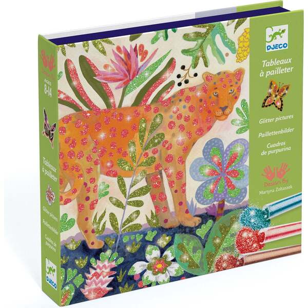 Le Grand Artist Glitter Boards Tropico - Djeco Arts & Crafts | Maisonette