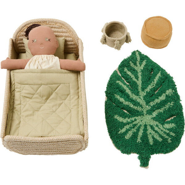 Mini Lorena Sana Doll & Bed Toy Set - Lorena Canals Dolls & Doll ...